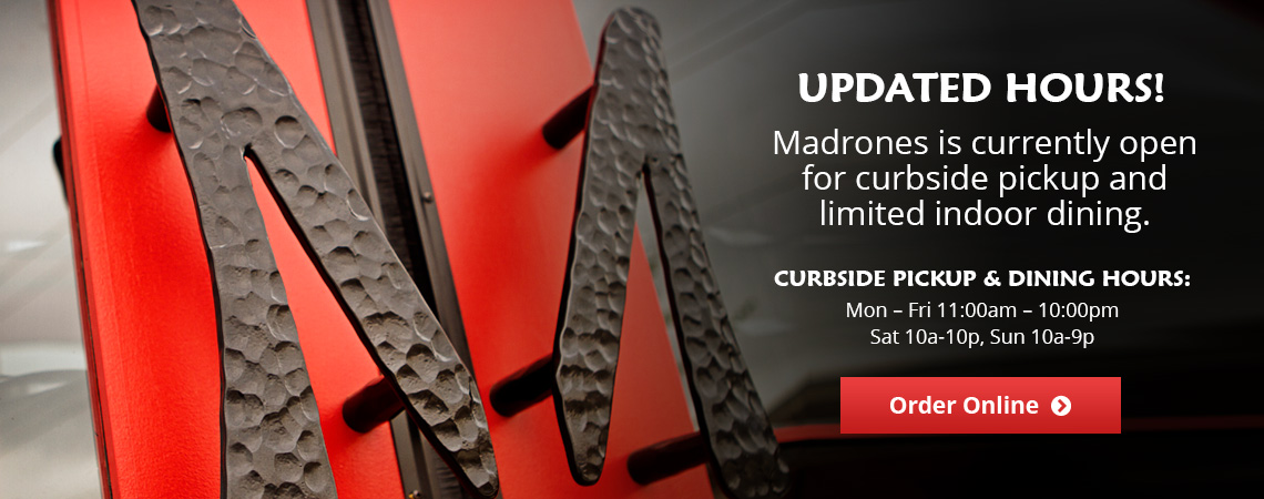 Madrones | An exciting American Bar & Grill